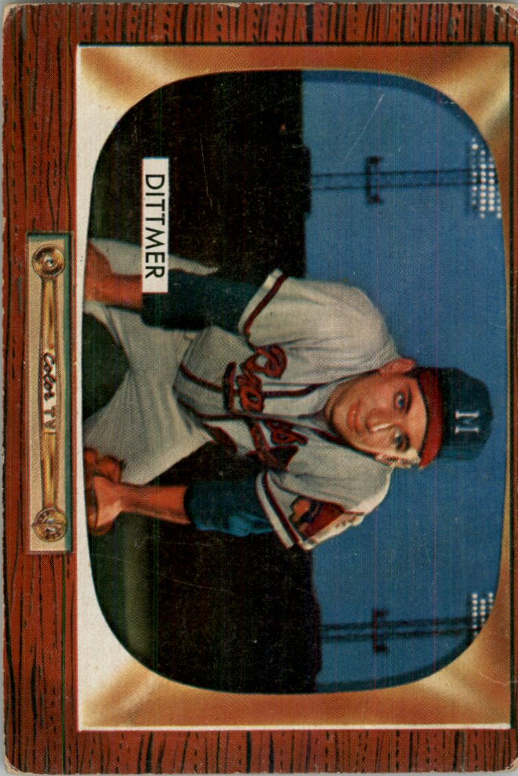 1955 Bowman #212 Jack Dittmer - GOOD