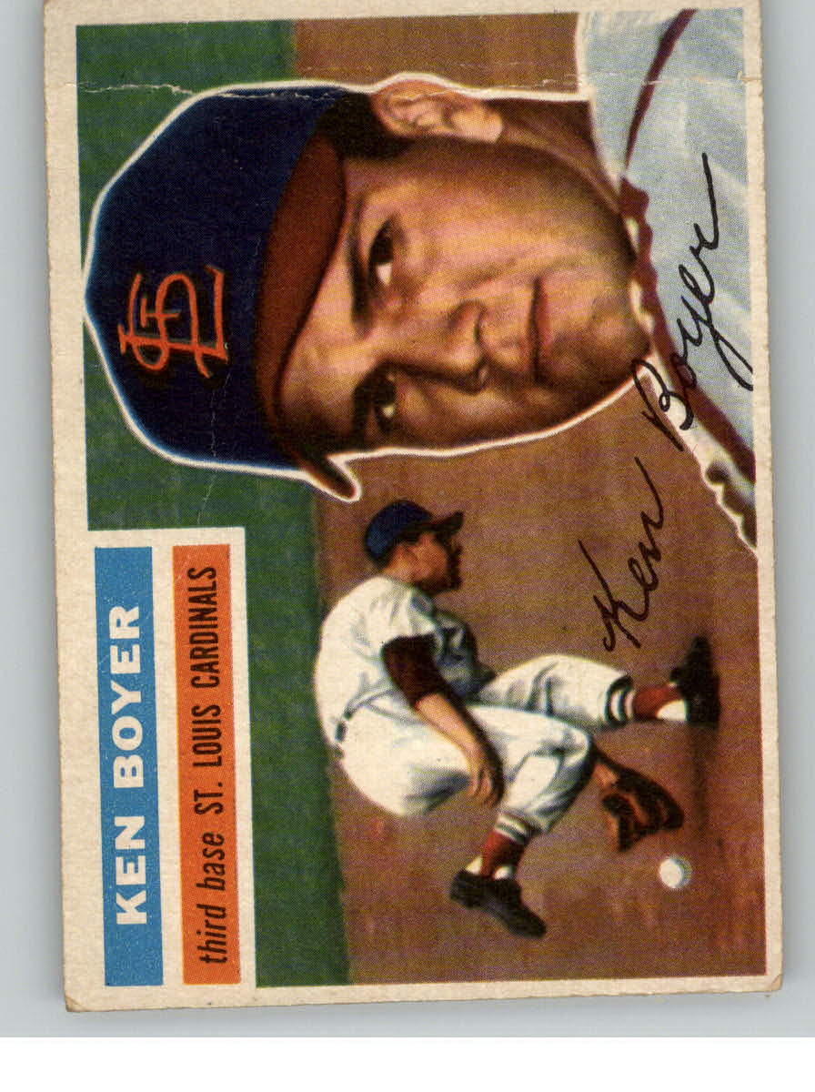 1956 Topps #14 Ken Boyer DP - POOR