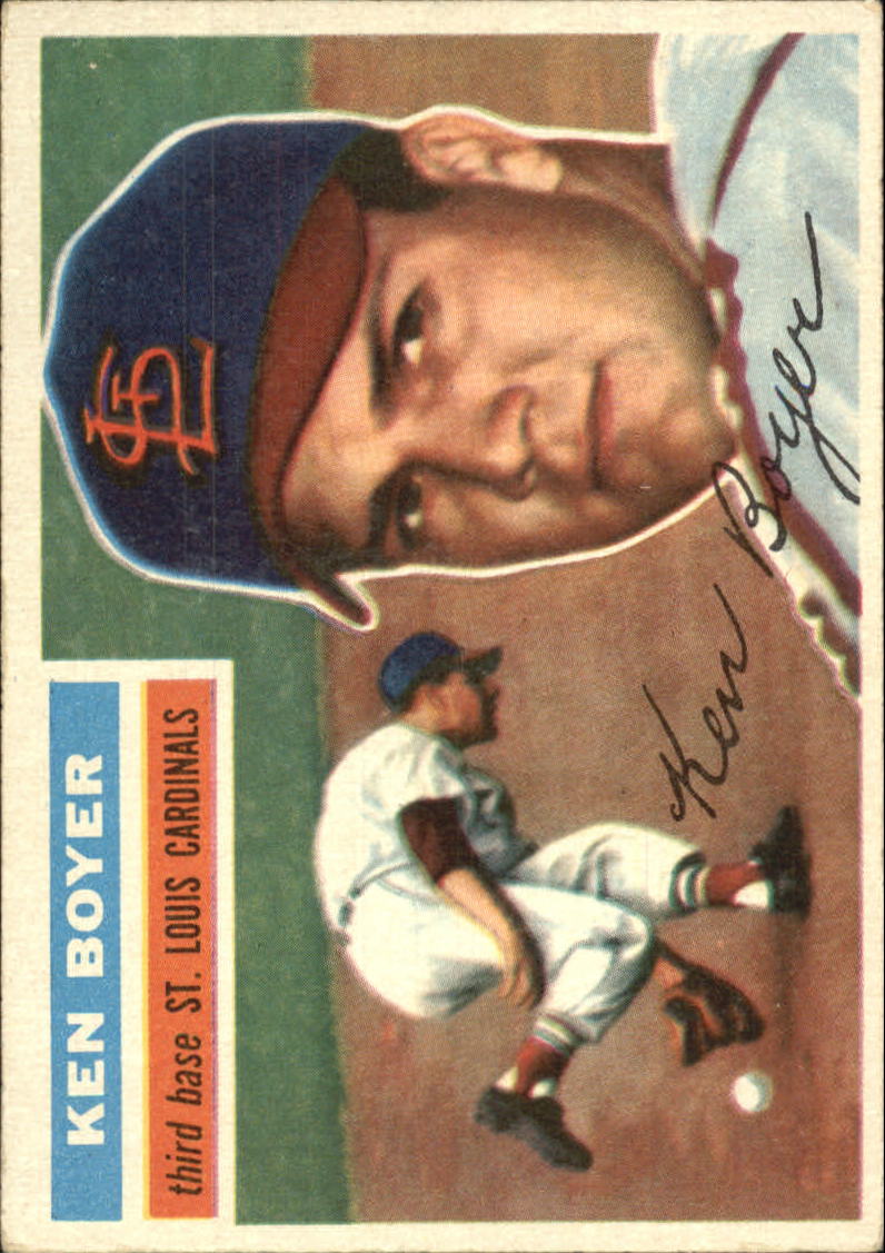 1956 Topps #14 Ken Boyer DP - EX