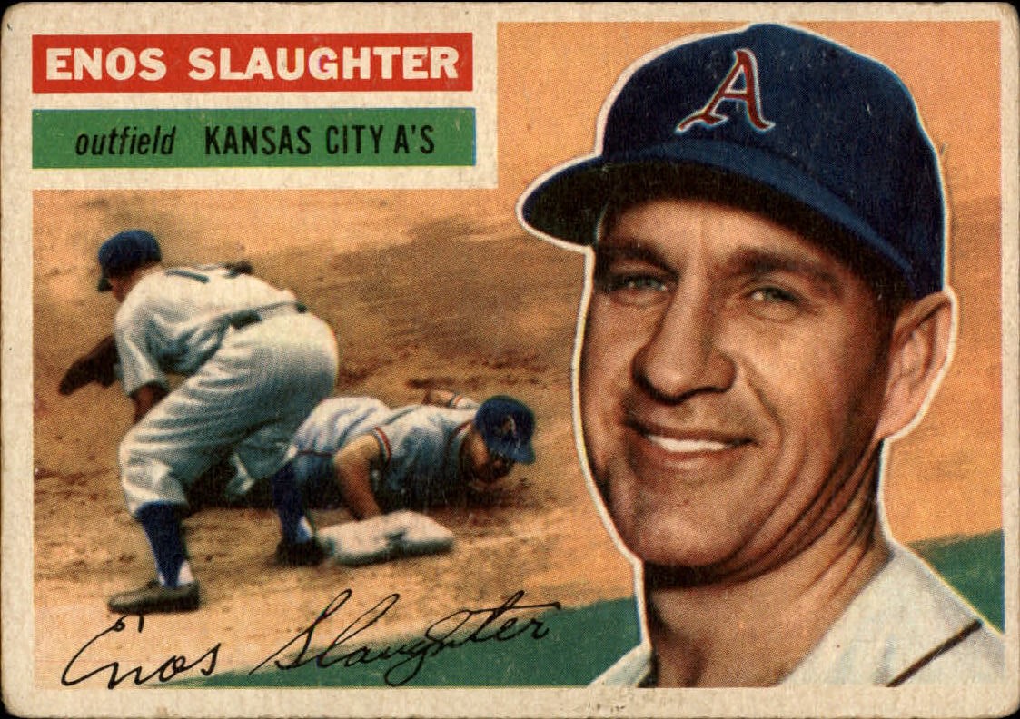 1956 Topps #109 Enos Slaughter - VG
