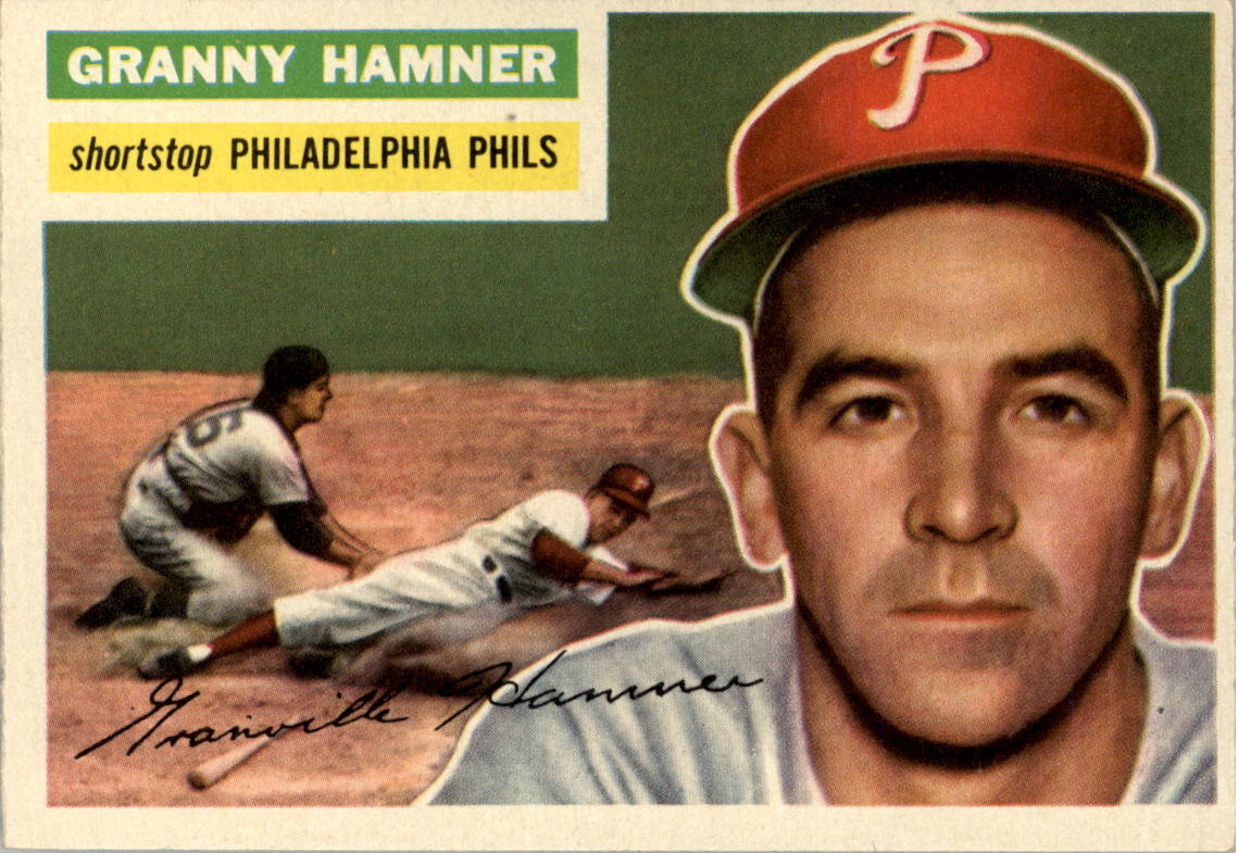 1956 Topps #197 Granny Hamner - EX