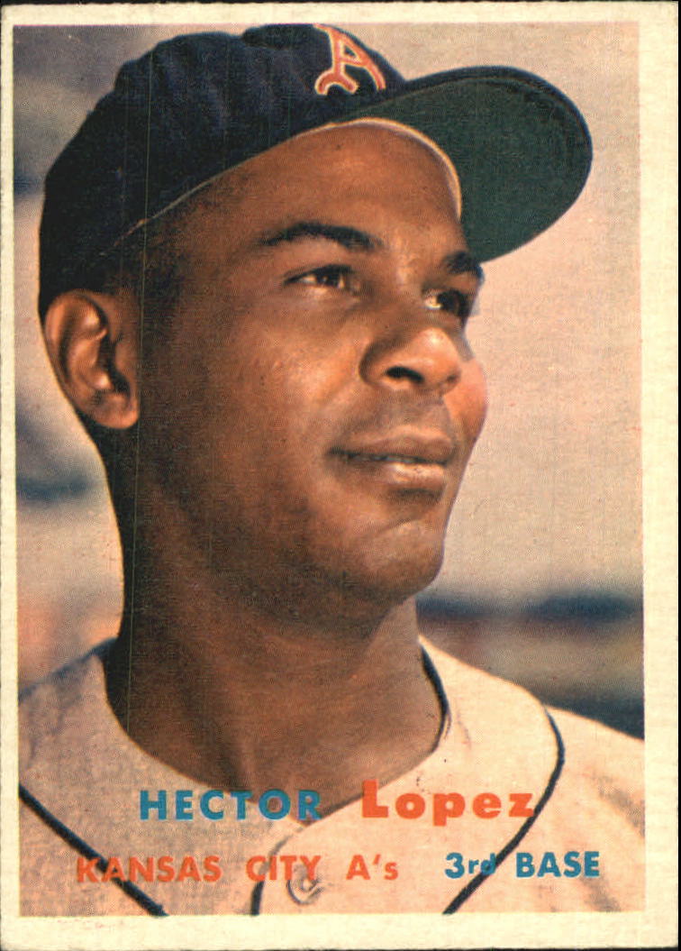 1957 Topps #6 Hector Lopez - EX