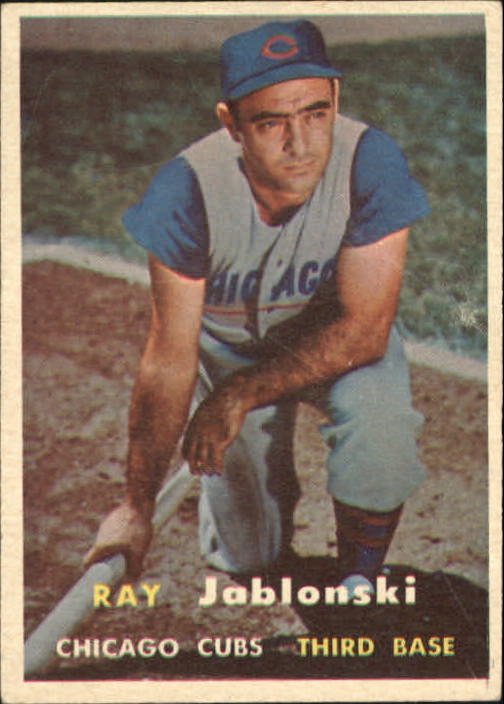 1957 Topps #218 Ray Jablonski - VG
