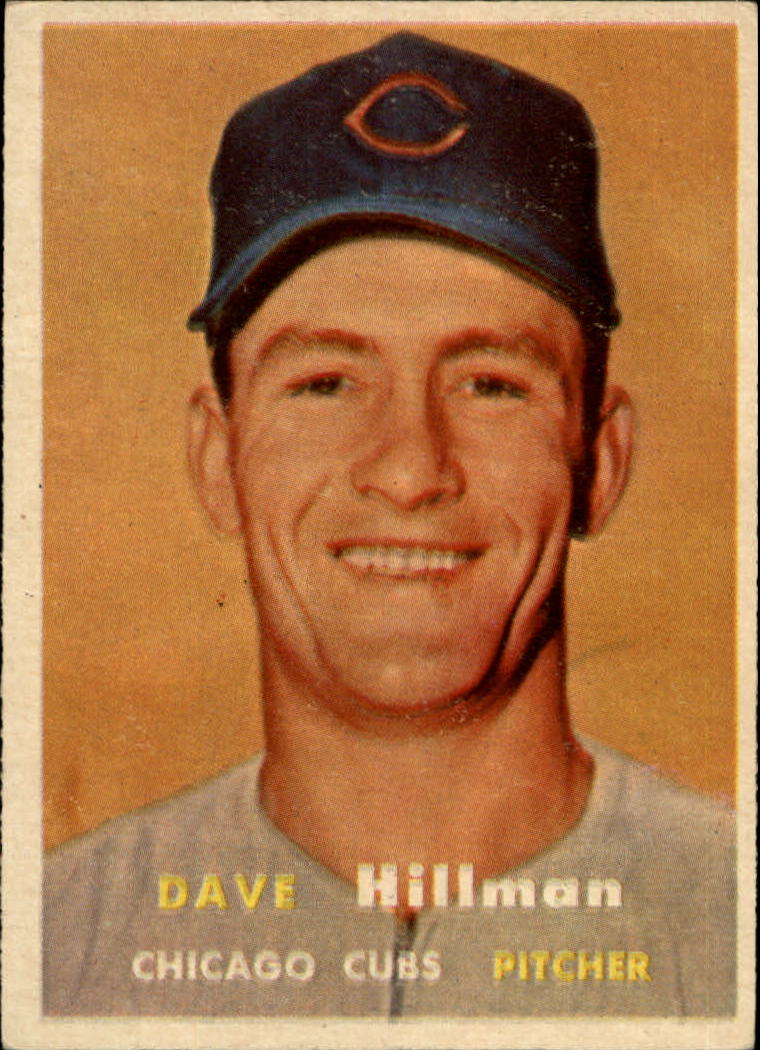 1957 Topps #351 Dave Hillman RC - EX