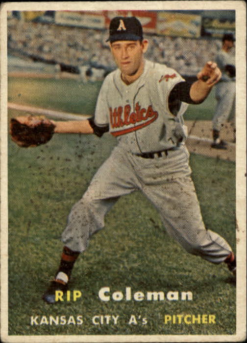 1957 Topps #354 Rip Coleman RC - VG