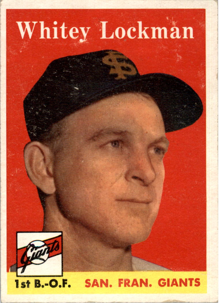 1958 Topps #195 Whitey Lockman - VG