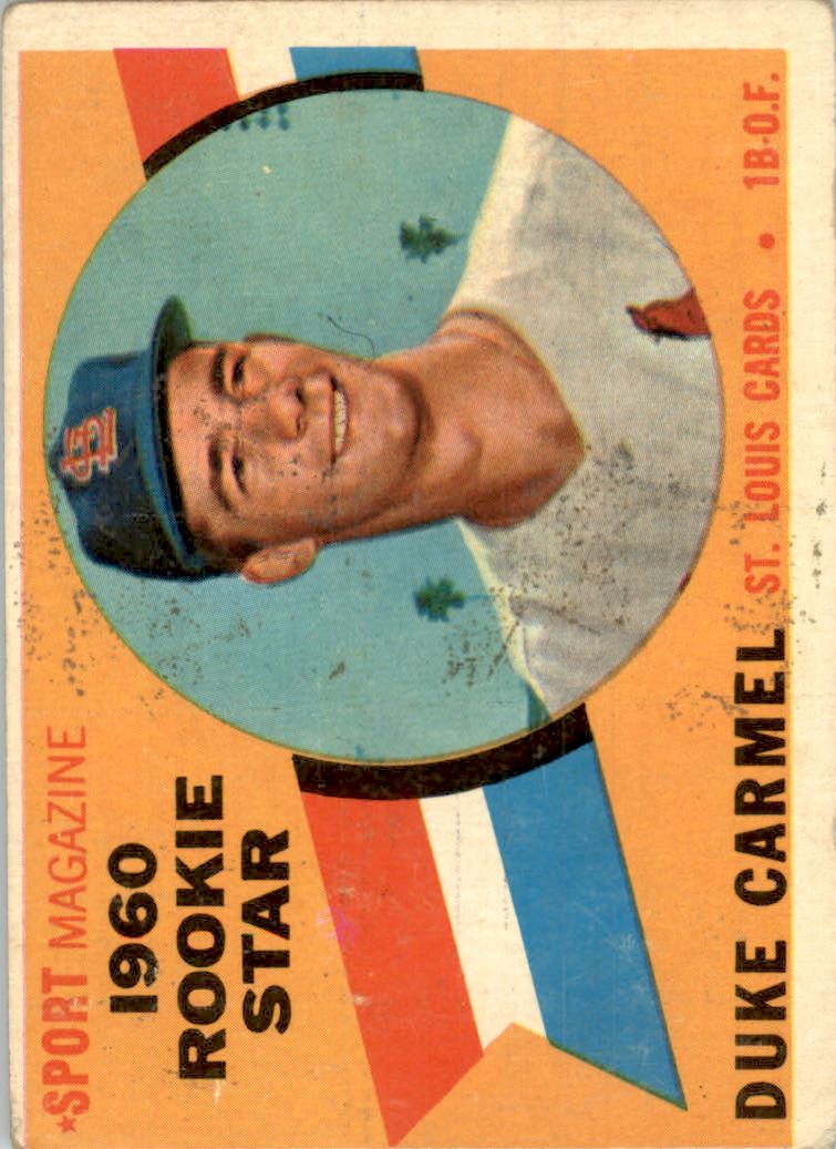 1960 Topps #120 Duke Carmel RS RC - FAIR