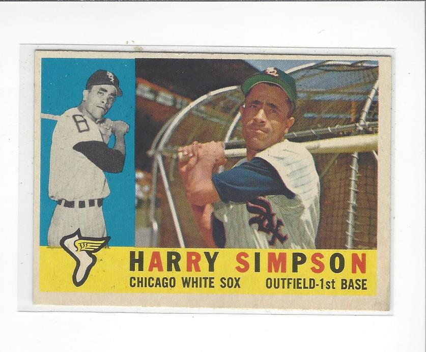1960 Topps #180 Harry Simpson - NM