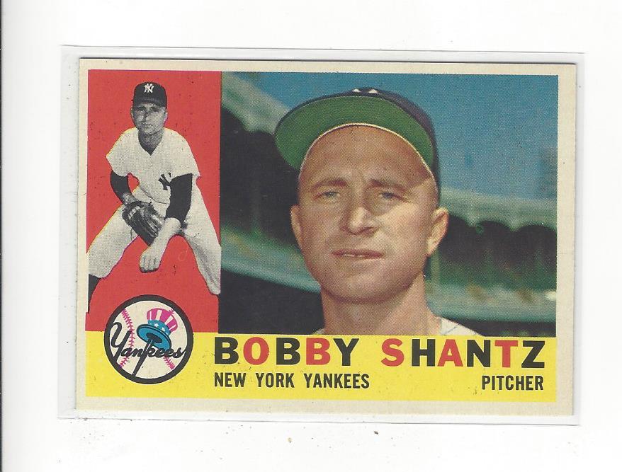 1960 Topps #315 Bobby Shantz - NM