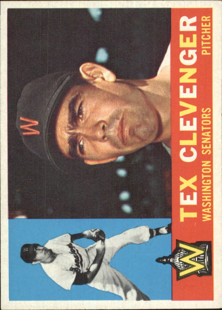 1960 Topps #392A Tex Clevenger WB - EX-MT