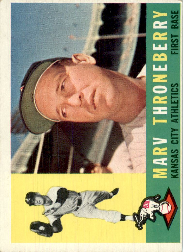 1960 Topps #436A Marv Throneberry WB - VG-EX