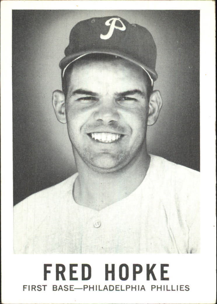 1960 Leaf #91 Fred Hopke RC - EX