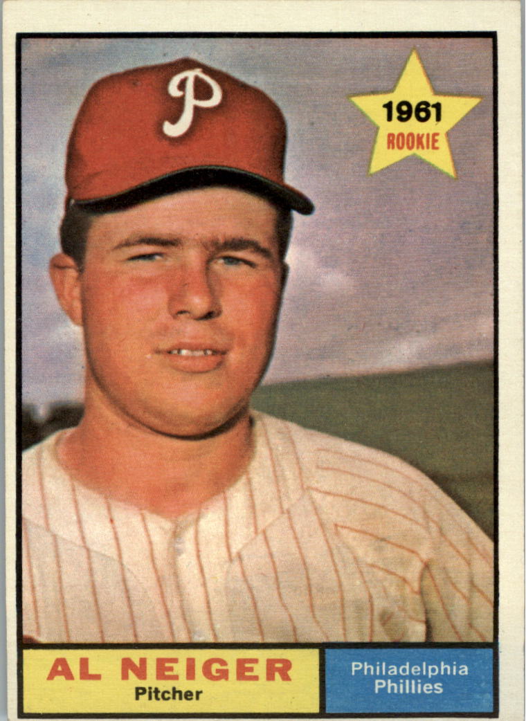 1961 Topps #202 Al Neiger RC - EX
