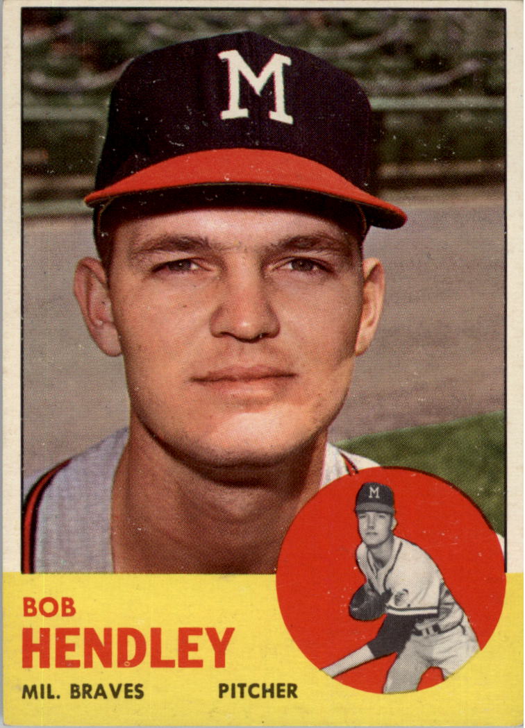 1963 Topps #62 Bob Hendley - EX-MT