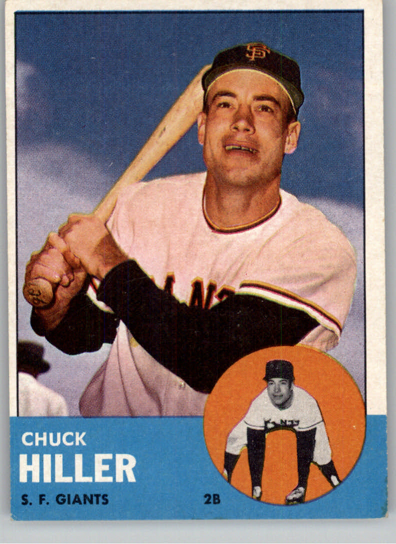1963 Topps #185 Chuck Hiller - EX - THE COLLECTOR'S FRIEND | Beckett ...
