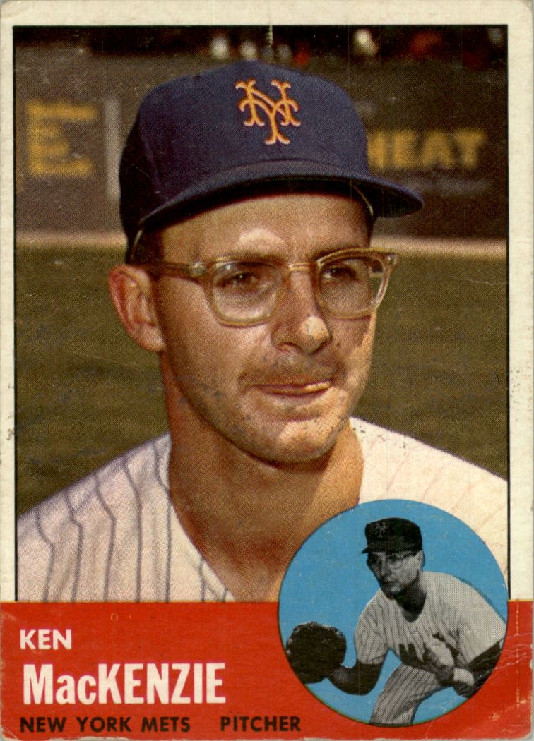1963 Topps #393 Ken MacKenzie - GOOD