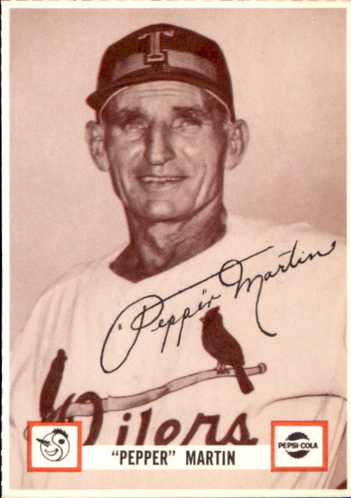 1963 Tulsa Oilers Pepsi #12 Pepper Martin CO - NM
