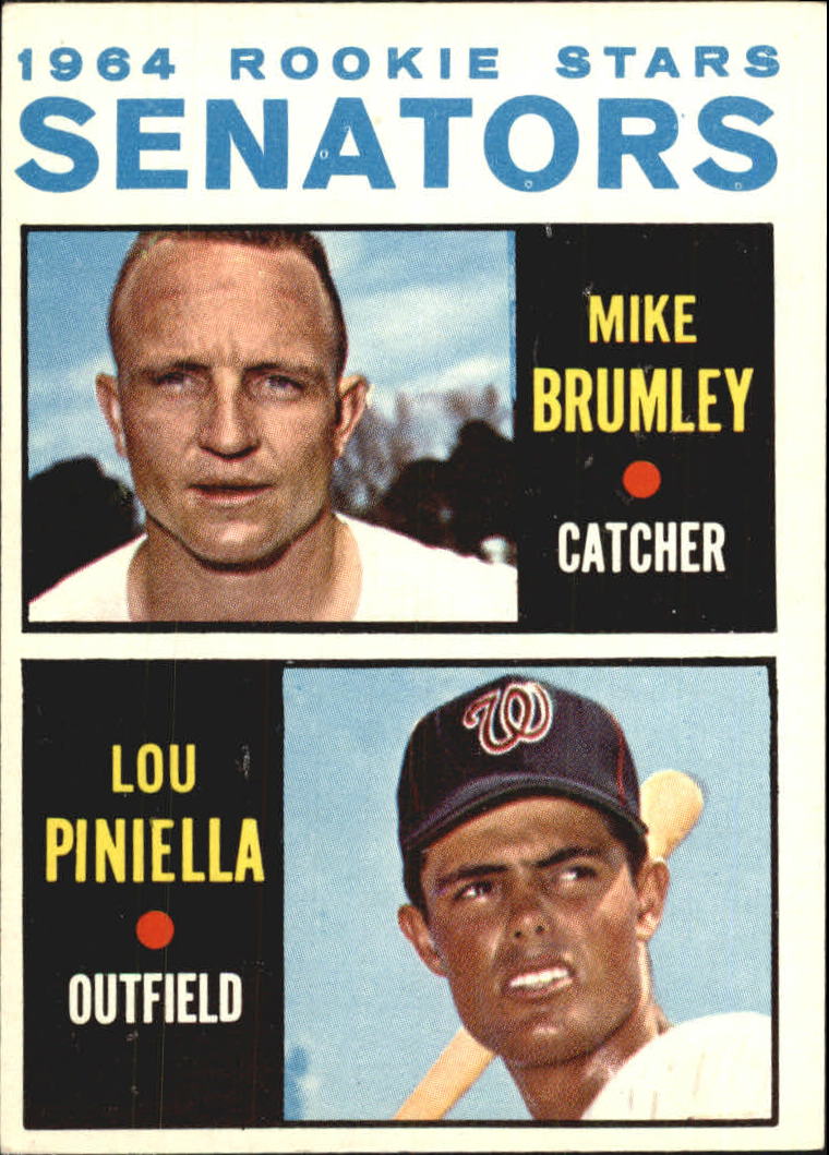 1964 Topps #167 Rookie Stars/Mike Brumley RC/Lou Piniella RC - EX-MT