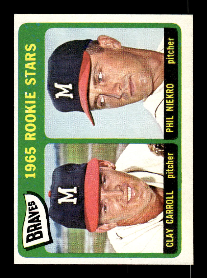 1965 Topps #461 Rookie Stars/Clay Carroll RC/Phil Niekro - NM
