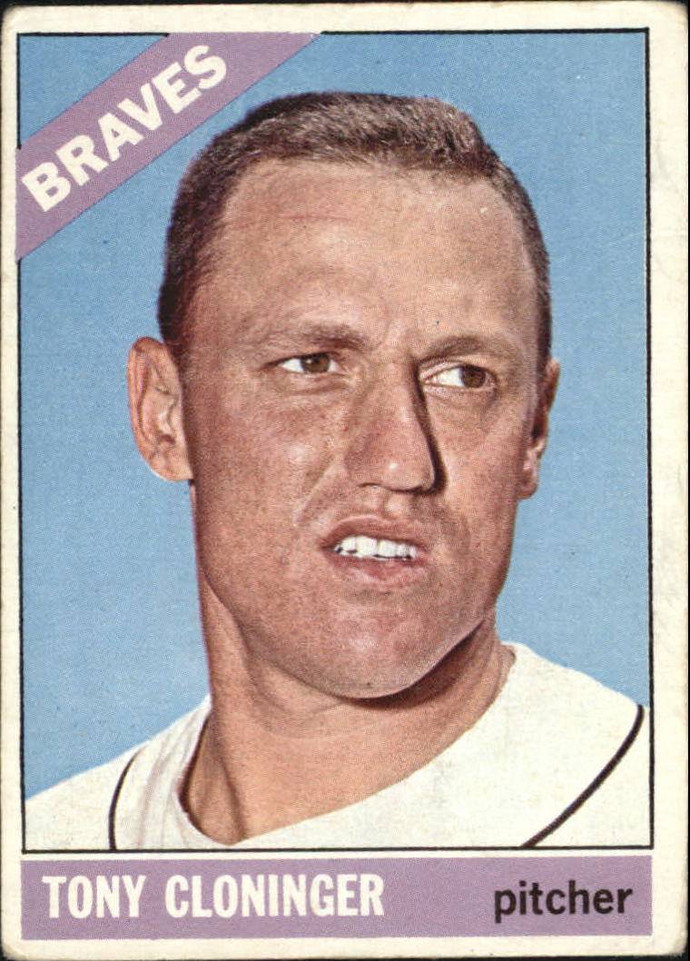 1966 Topps #10 Tony Cloninger - GOOD