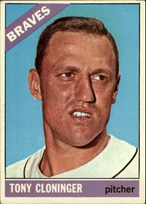 1966 Topps #10 Tony Cloninger - EX