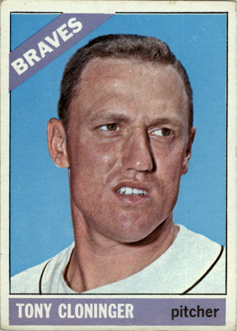 1966 Topps #10 Tony Cloninger - GOOD
