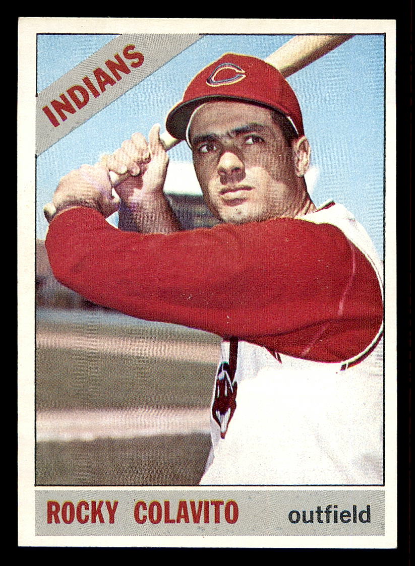 1966 Topps #150 Rocky Colavito - Scan of the actual card you'll receive ...
