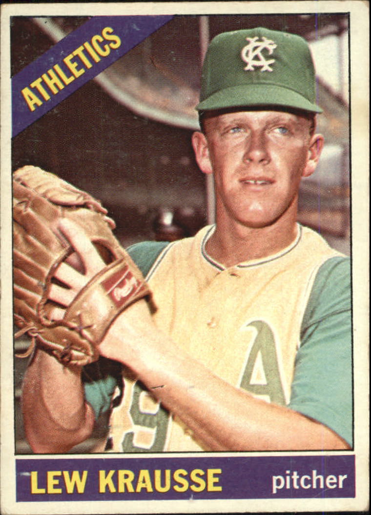 1966 Topps #256 Lew Krausse - VG - Burbank Sportscards | Beckett ...