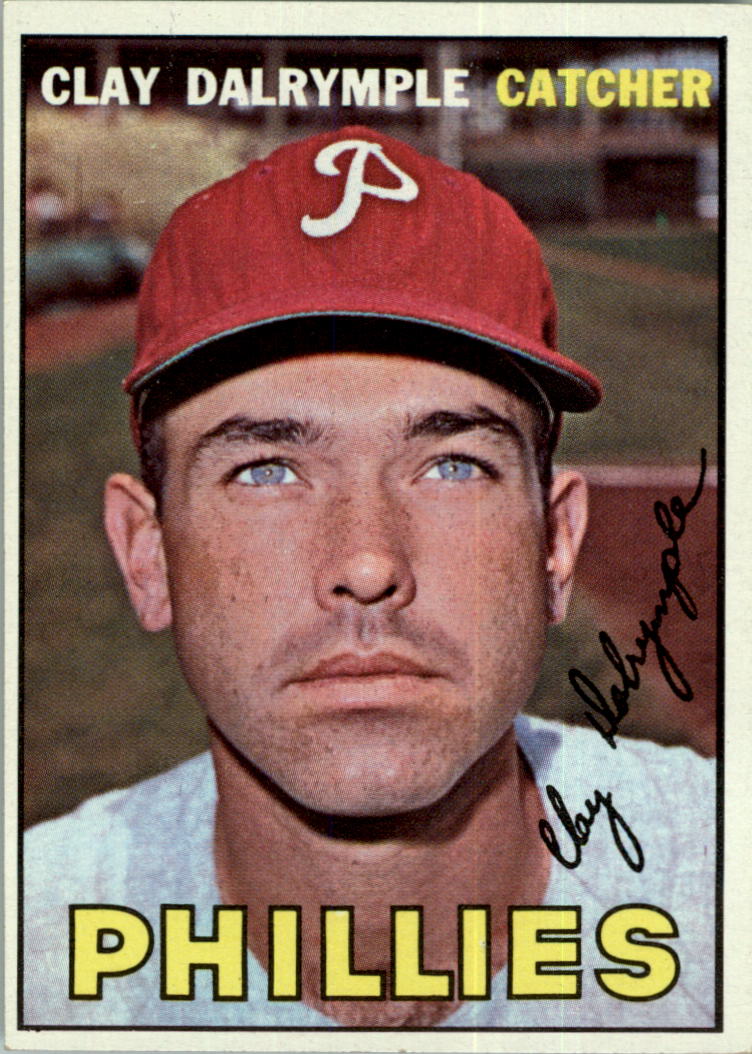 1967 Topps #53 Clay Dalrymple - EX