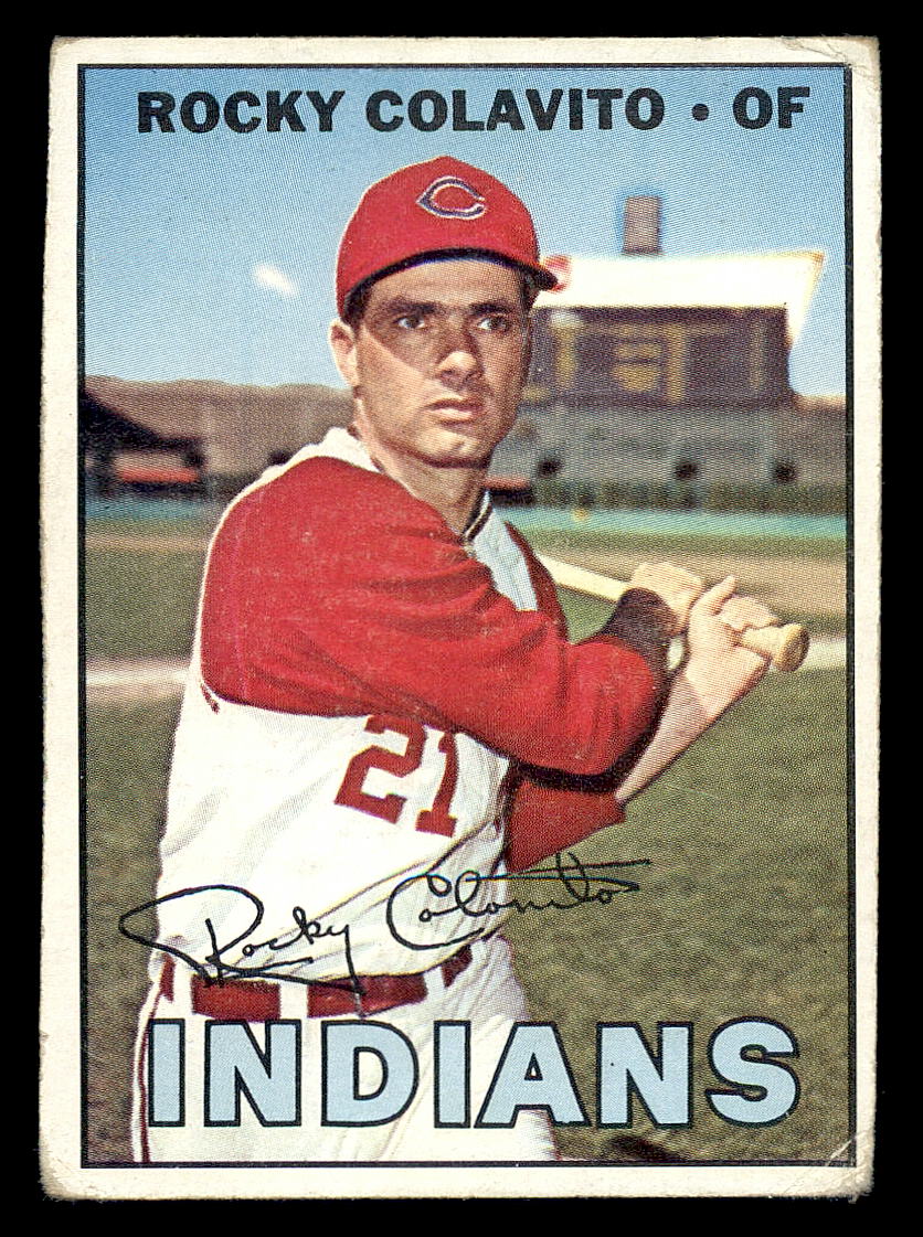 1967 Topps #580 Rocky Colavito - Stock Photo, A scan of the actual card ...