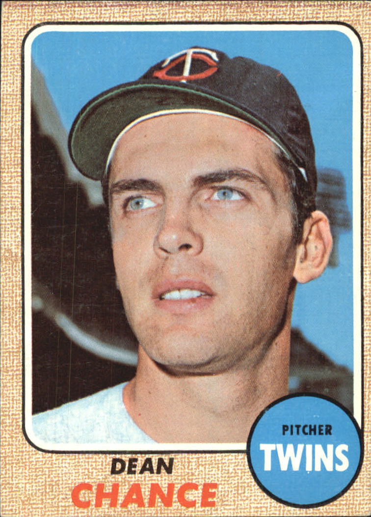 1968 Topps #255 Dean Chance - EX-MT - Burbank Sportscards | Beckett ...
