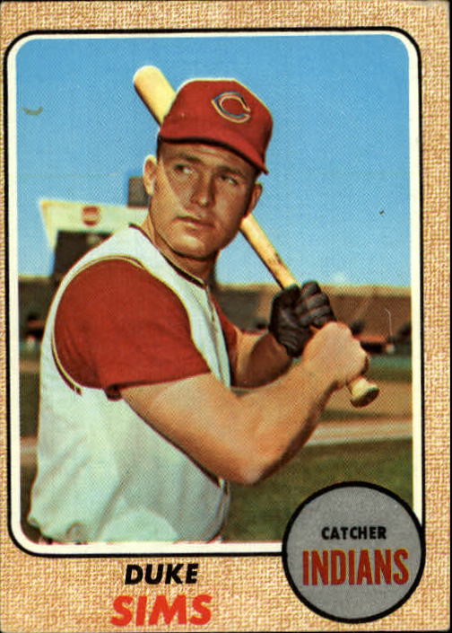 1968 Topps #508 Duke Sims - GOOD