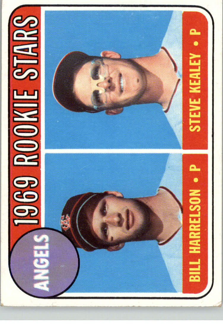 1969 Topps #224 Rookie Stars/Bill Harrelson RC/Steve Kealey RC - EX