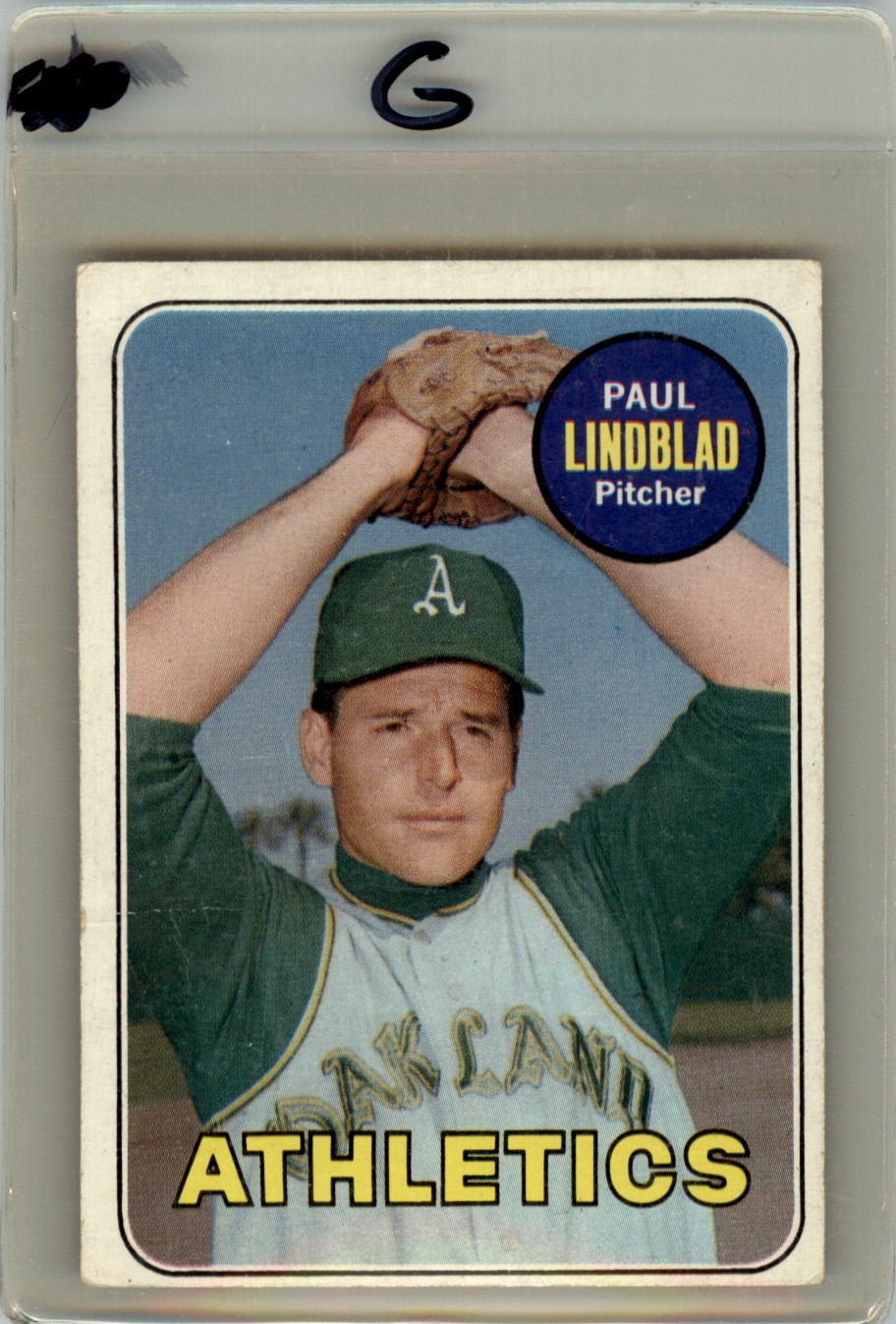 1969 Topps #449 Paul Lindblad - GOOD