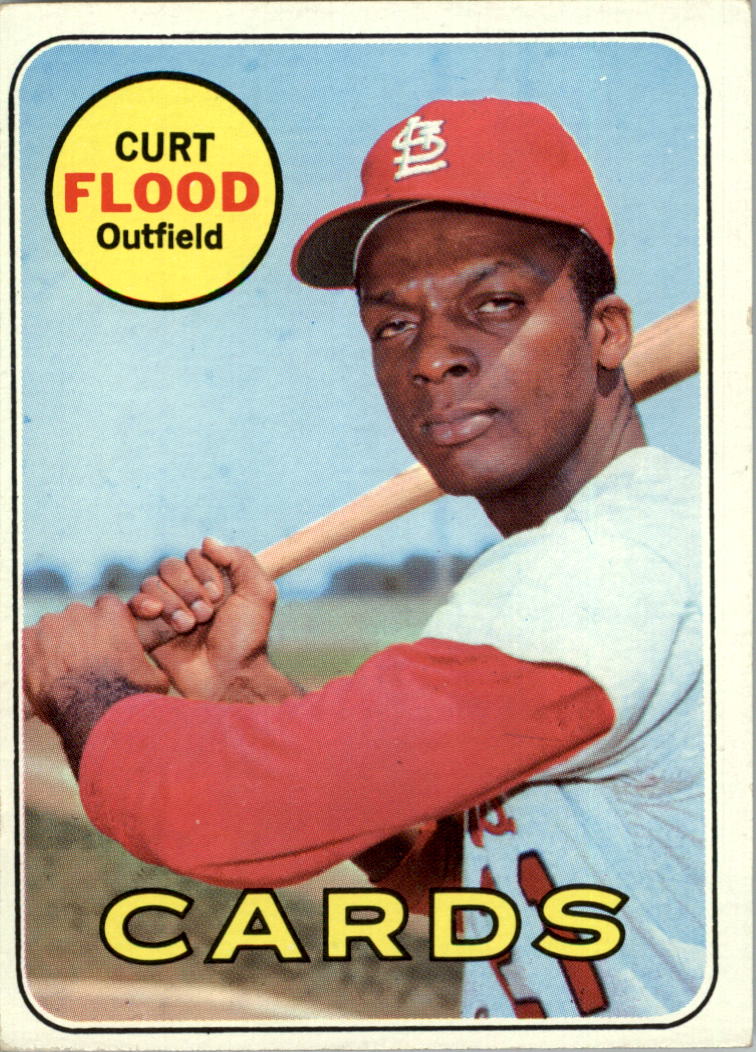 1969 Topps #540 Curt Flood - EX