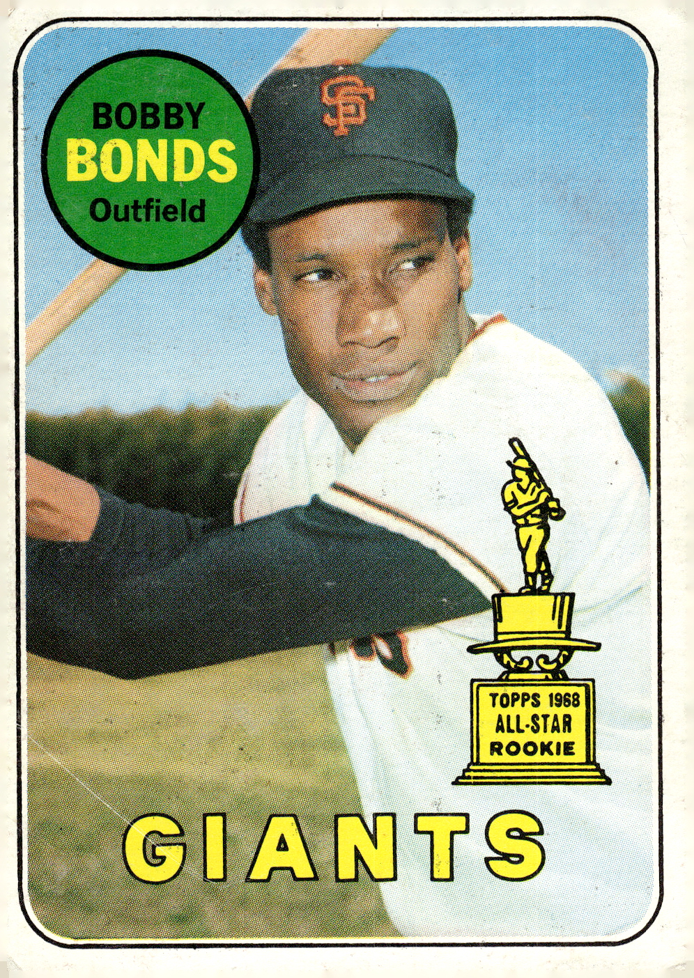 1969 Topps #630 Bobby Bonds RC - VG