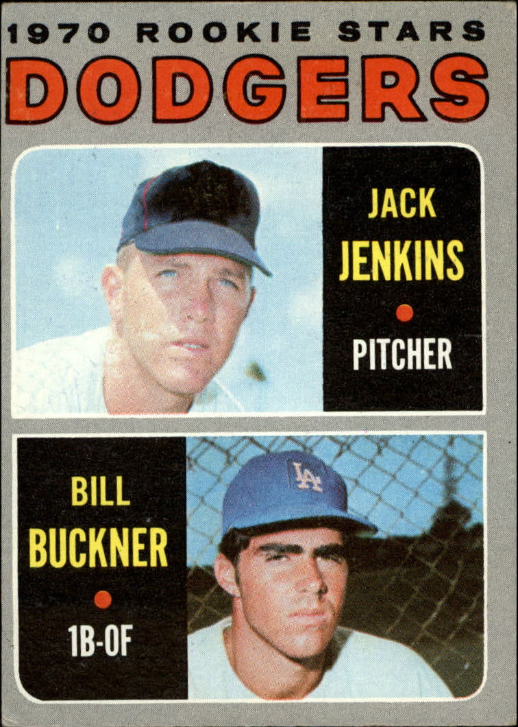1970 Topps #286 Rookie Stars/Jack Jenkins RC/Bill Buckner RC - VG-EX - Card Shack | Beckett ...
