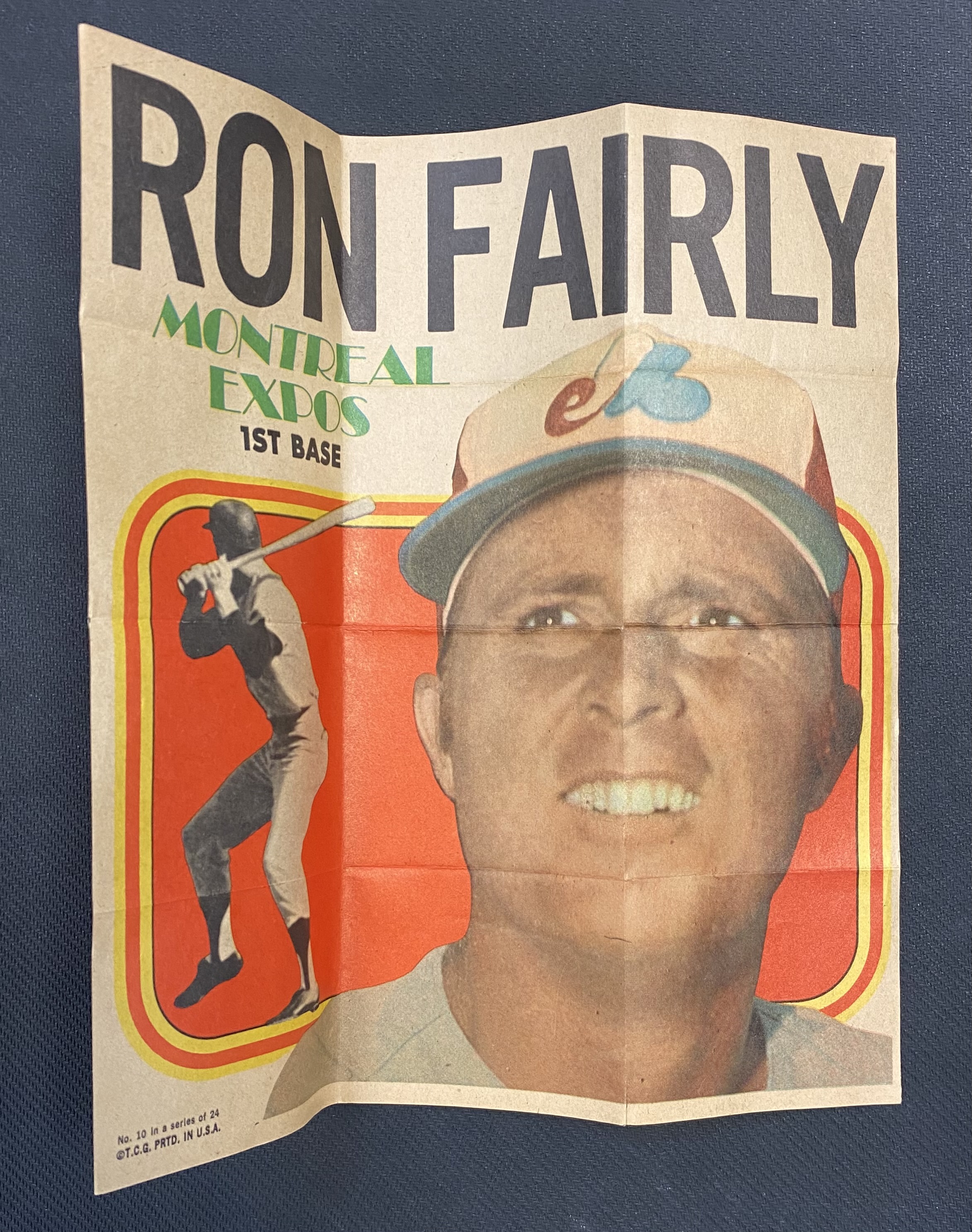 1970 Topps Posters Inserts #10 Ron Fairly - EX-MT - Card Shack ...
