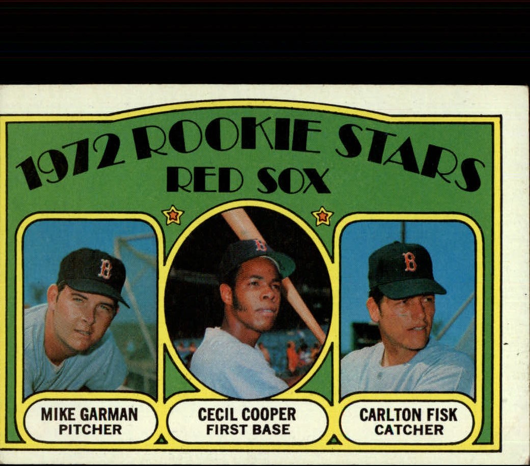 1972 Topps #79 Rookie Stars/Mike Garman/Cecil Cooper RC/Carlton Fisk RC ...