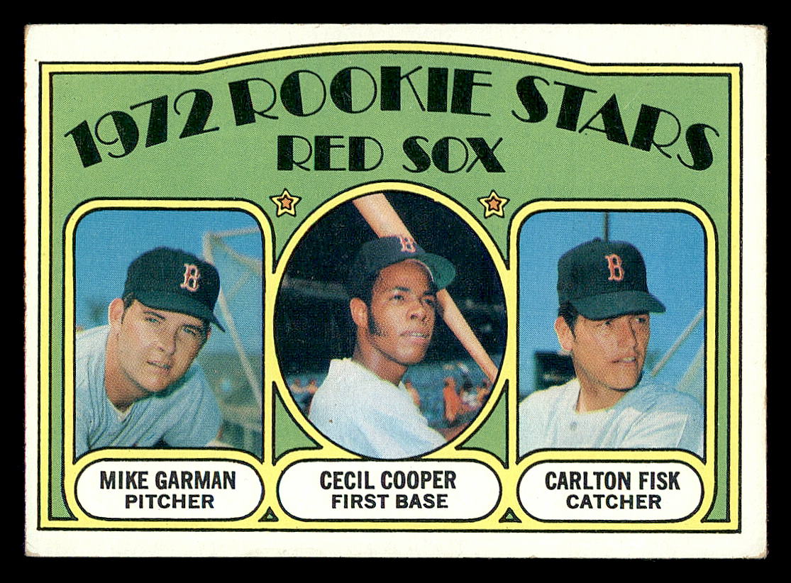 1972 Topps #79 Rookie Stars/Mike Garman/Cecil Cooper RC/Carlton Fisk RC ...