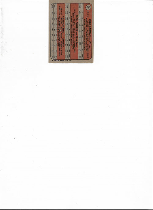 1972 Topps #79 Rookie Stars/Mike Garman/Cecil Cooper RC/Carlton Fisk RC ...