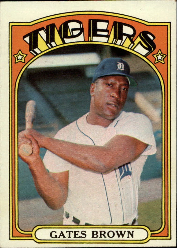 1972 Topps #187 Gates Brown - EX-MT - Card Shack | Beckett Marketplace