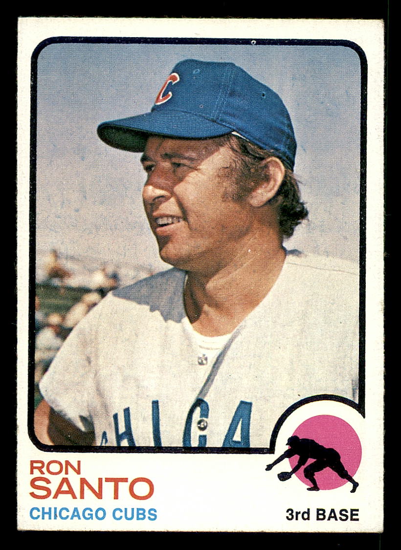 1973 Topps #115 Ron Santo - Stock Photo - EX-MT
