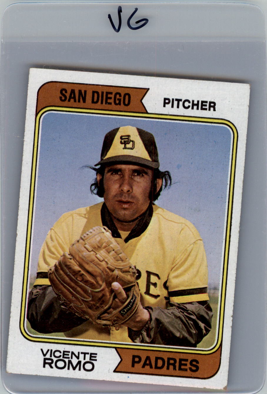 1974 Topps #197A Vicente Romo SD - 202 - VG