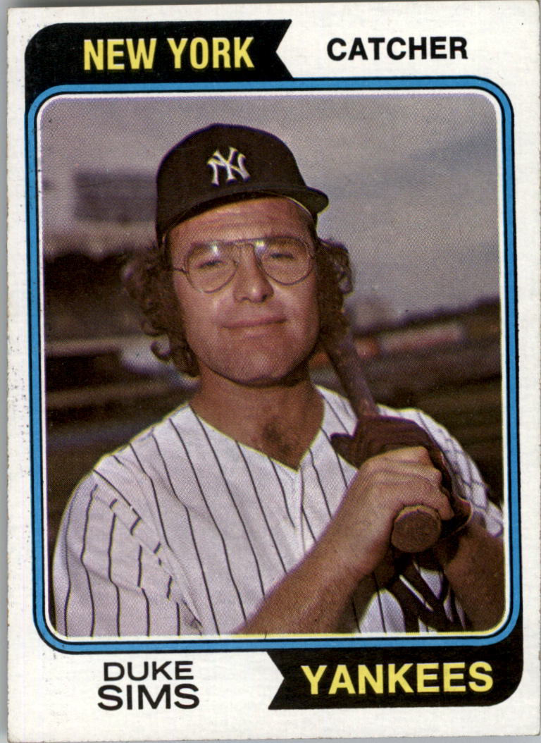 1974 Topps #398 Duke Sims - EX