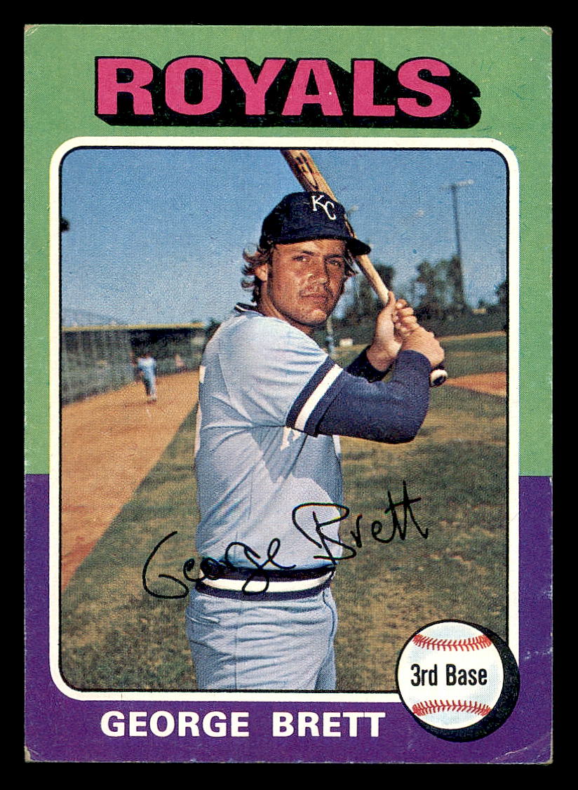 1975 Topps #228 George Brett RC - Scan of the actual card you'll ...