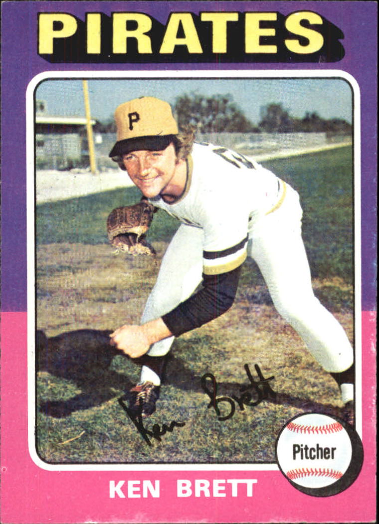 1975 Topps #250 Ken Brett - VG-EX - Burbank Sportscards | Beckett ...