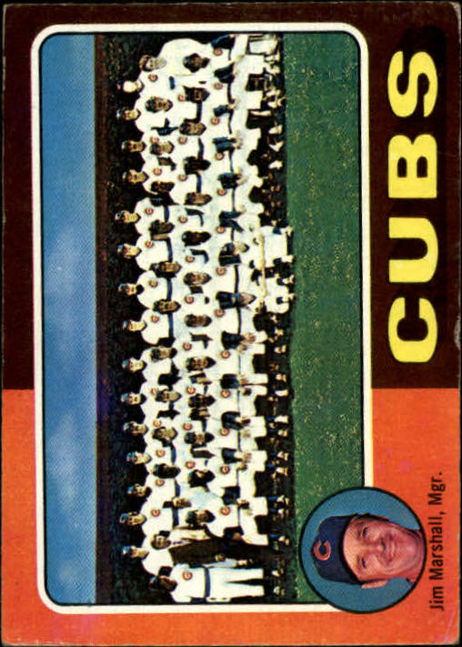 1975 Topps #638 Chicago Cubs CL/Jim Marshall MG - VG