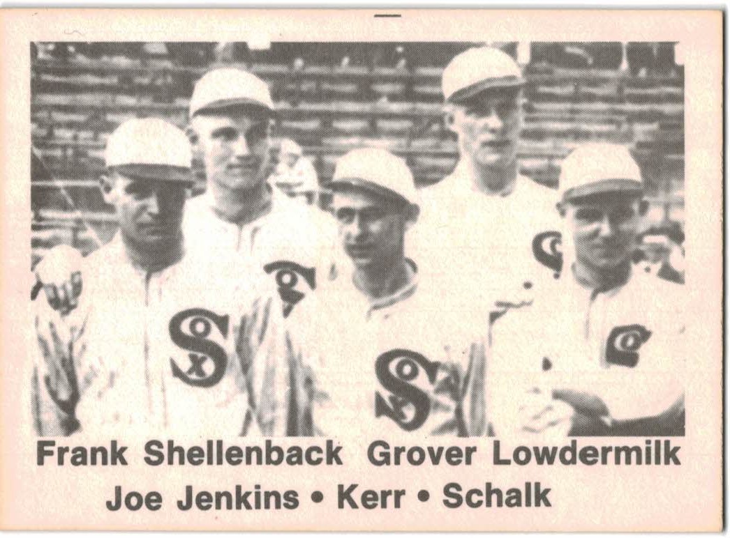 1975 White Sox 1919 TCMA #24 Frank Shellenback/Grover Lowdermilk - NM-MT