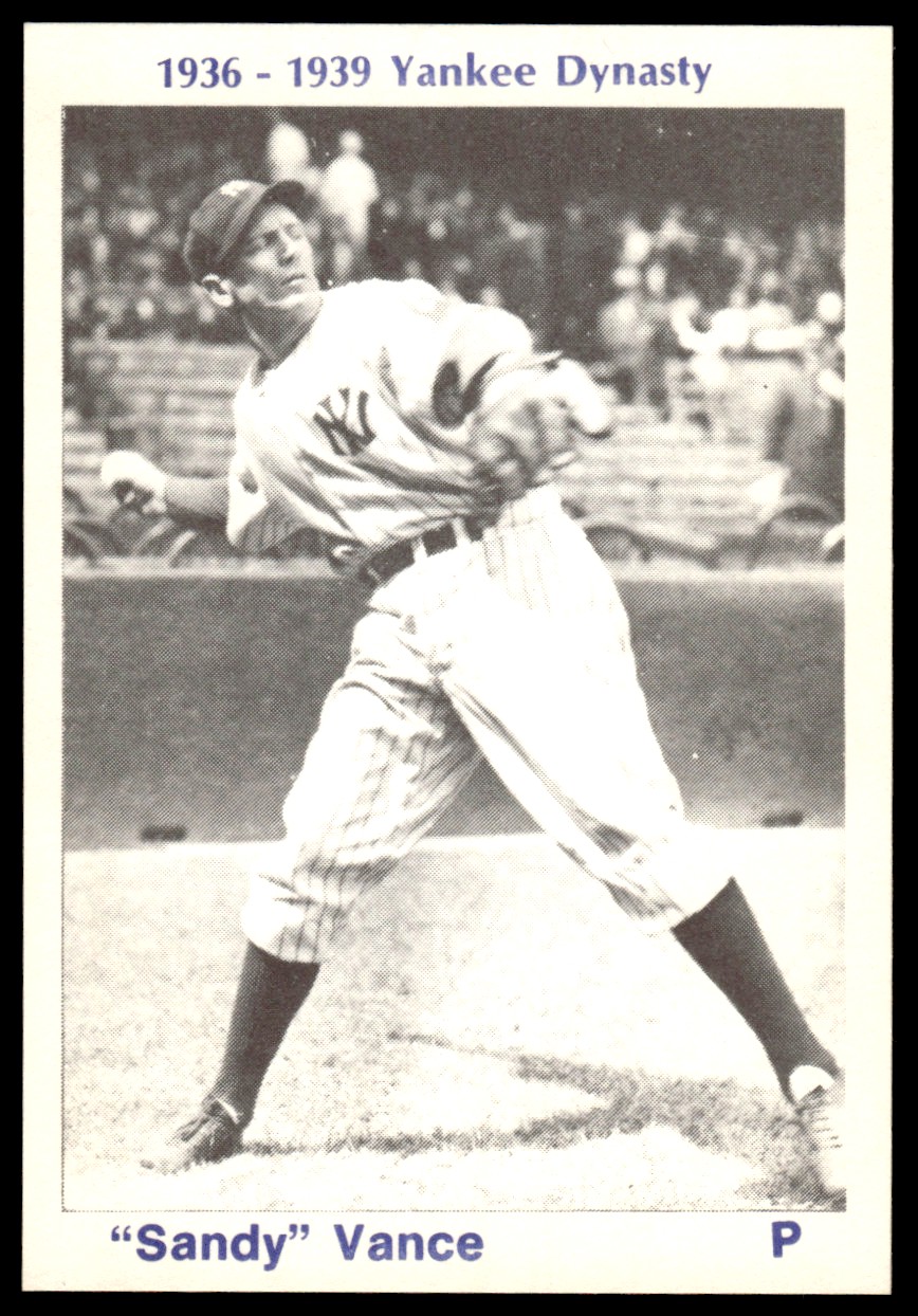 1975 Yankees Dynasty 1936-39 TCMA #47 Sandy Vance - . Oversized. - NM